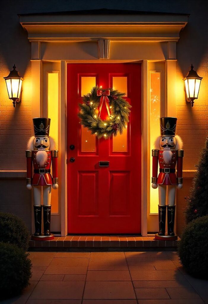 35 Gorgeous Christmas Front Door Decor Ideas to Welcome the Holiday Magic!